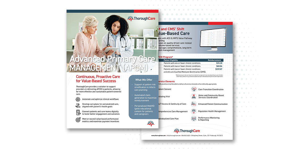 Download an Advanced Primary Care Management Brochure | ThoroughCare