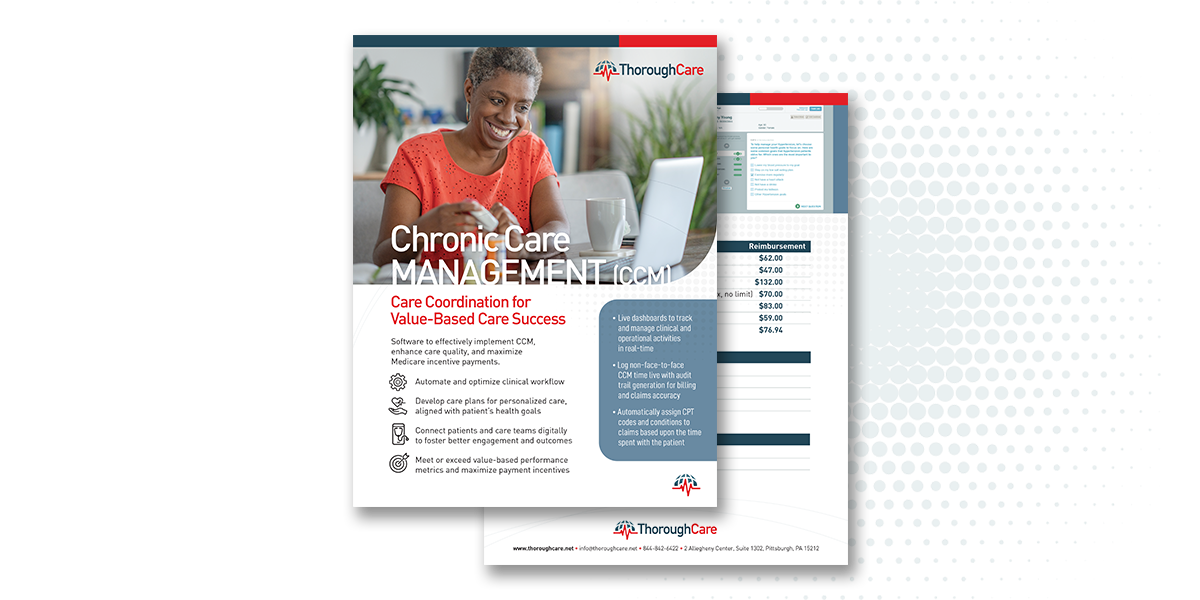 Download a Chronic Care Management Brochure | ThoroughCare